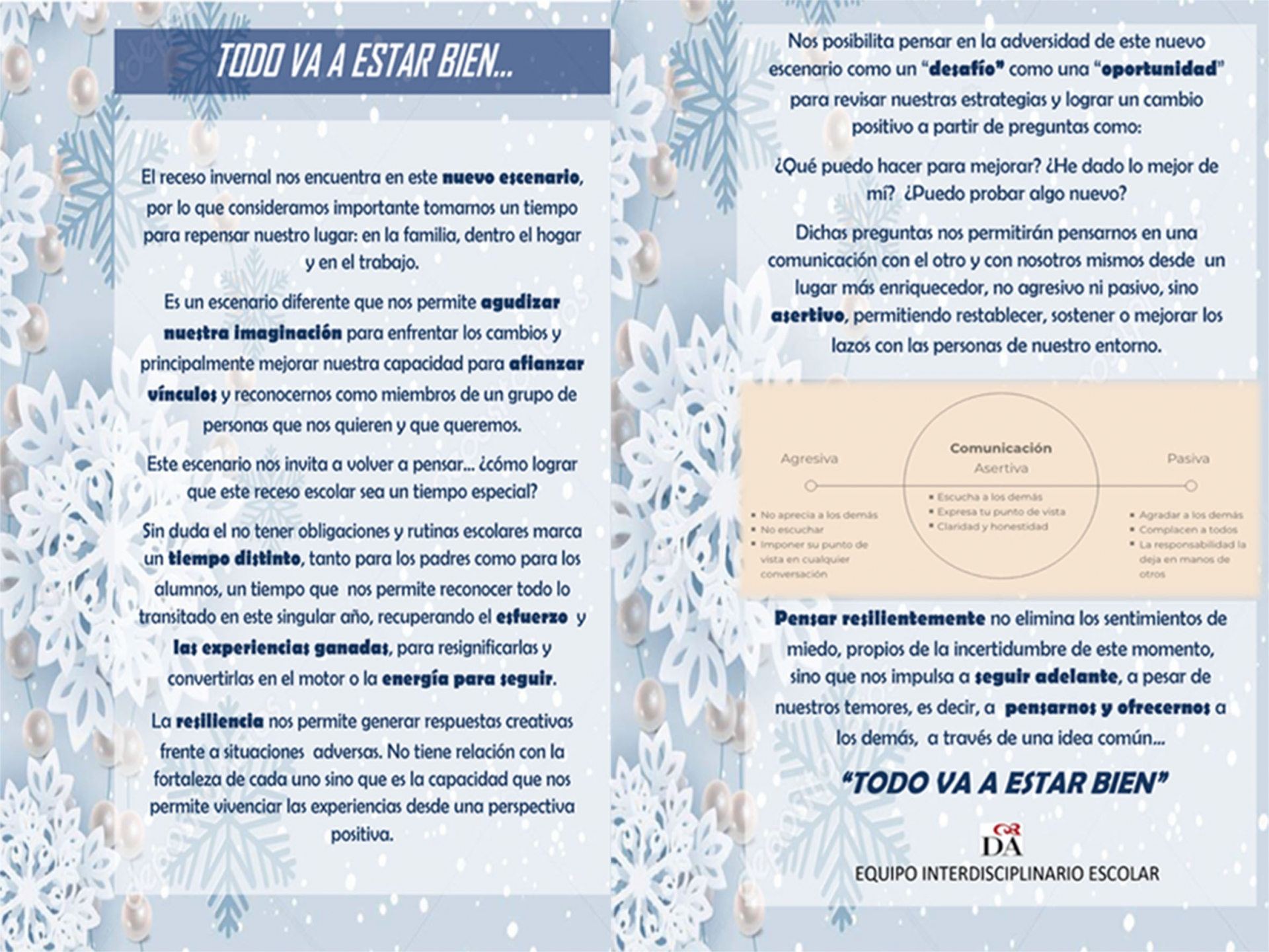 TODO VA A ESTAR BIEN - Novedades/Comunicaciones - ASOCIACIÓN CULTURAL ...